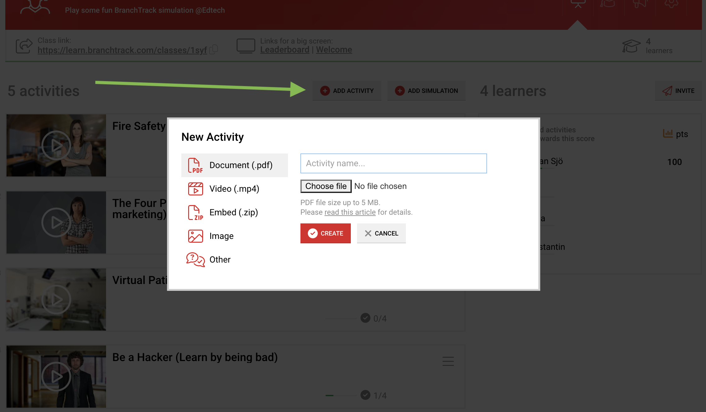 Engage your learners with Class Activities! – BranchTrack